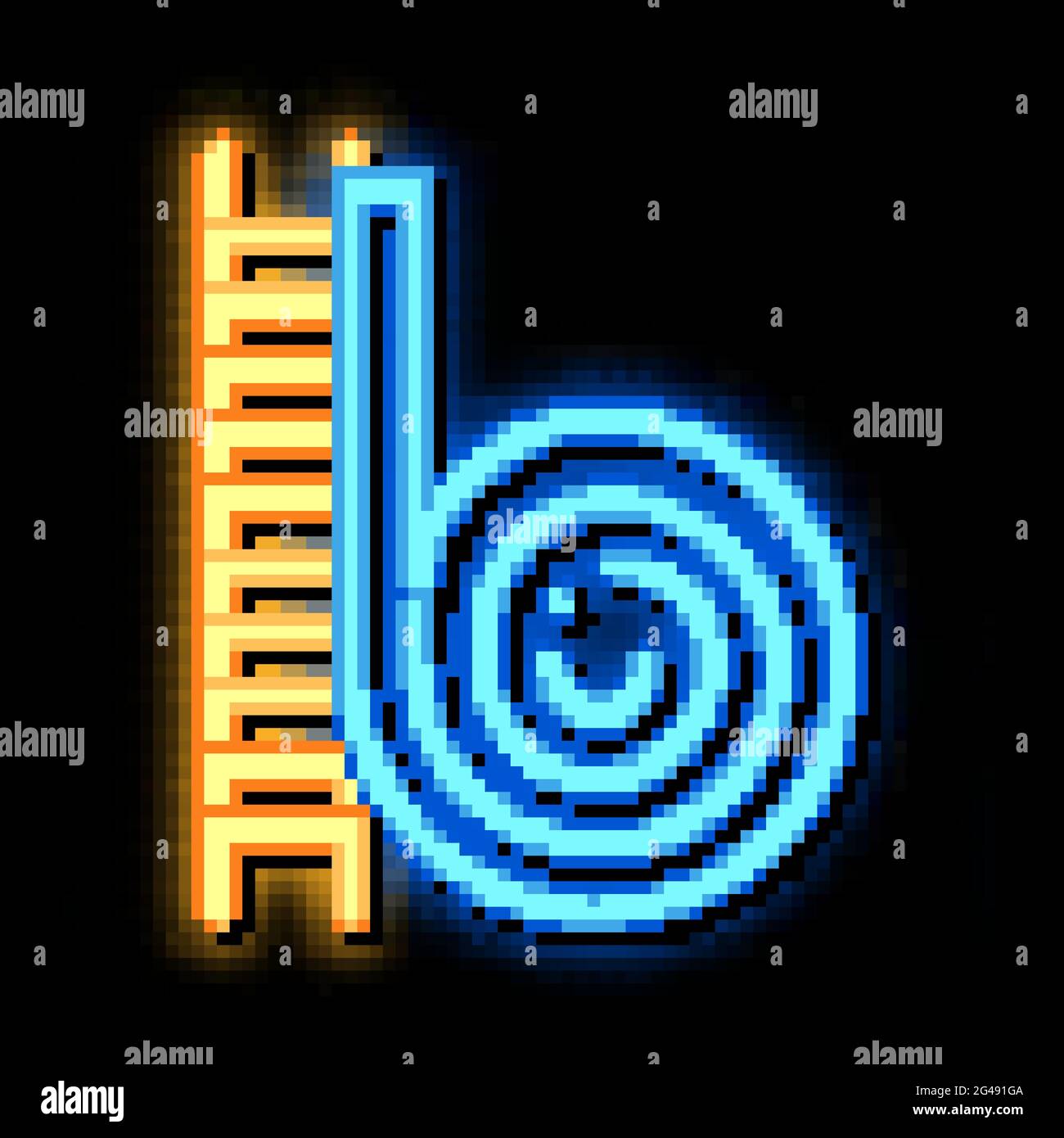 snail creeping up neon glow icon illustration Stock Vector Image & Art ...