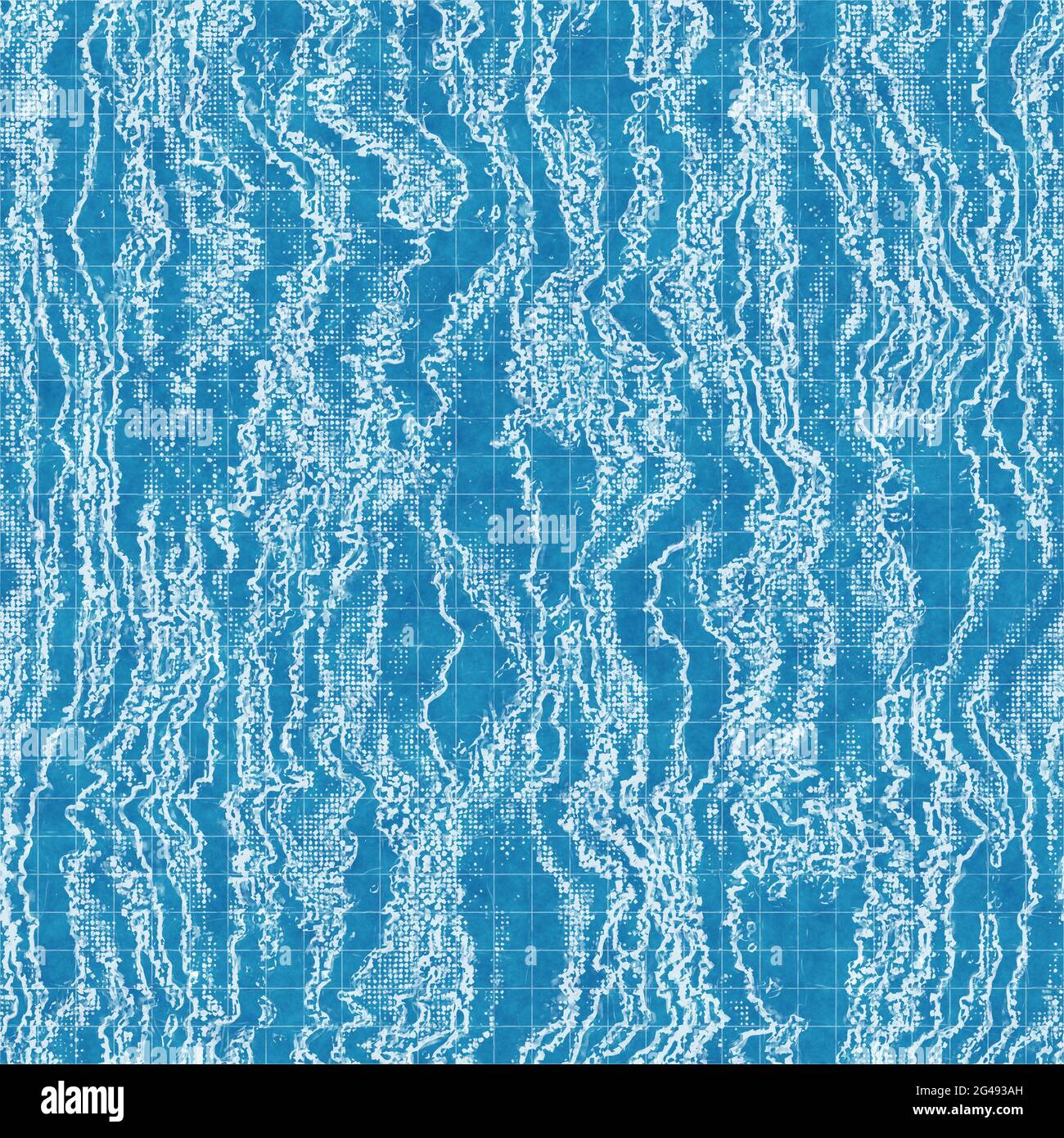 Seamless bright blue blueprint pattern for textile and print Stock ...