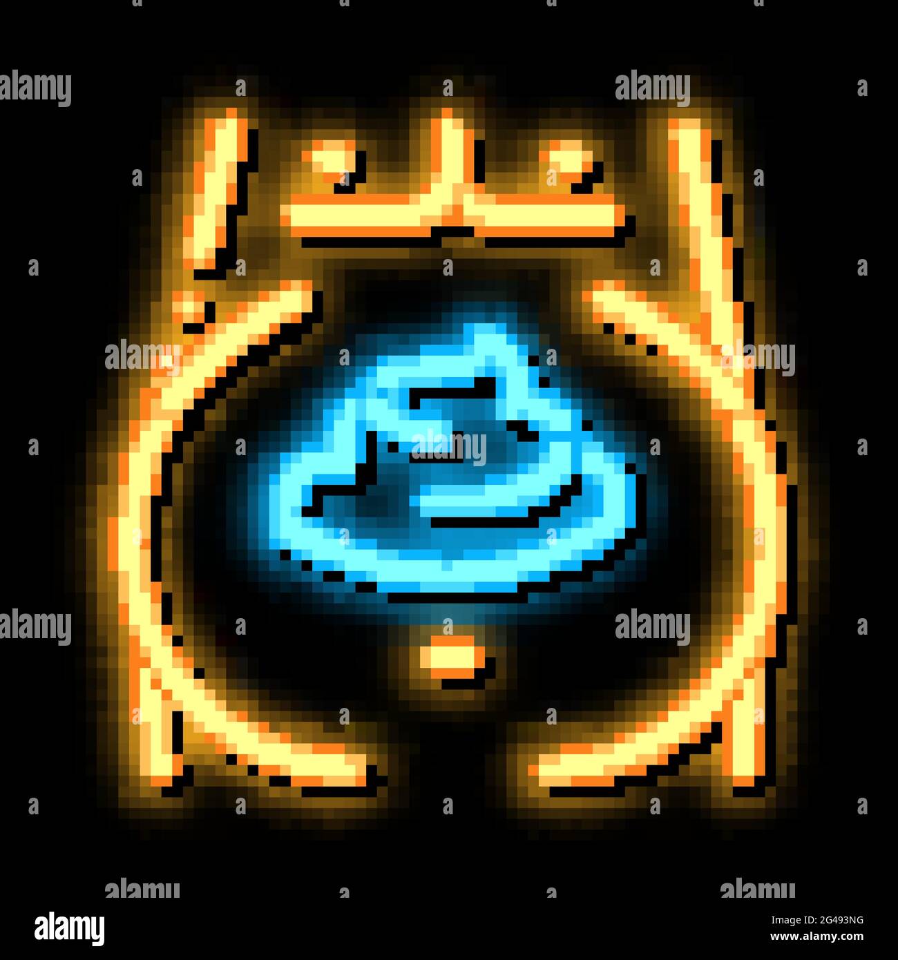 mayonnaise obesity neon glow icon illustration Stock Vector Image & Art ...