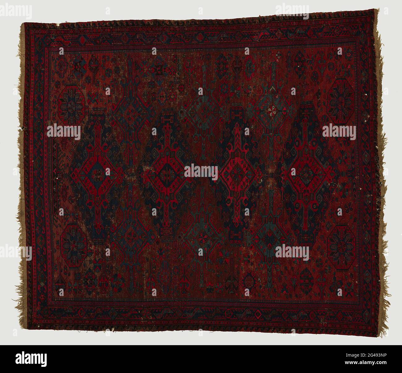 Wool carpet with geometric figures. Wool carpet with geometric figures ...