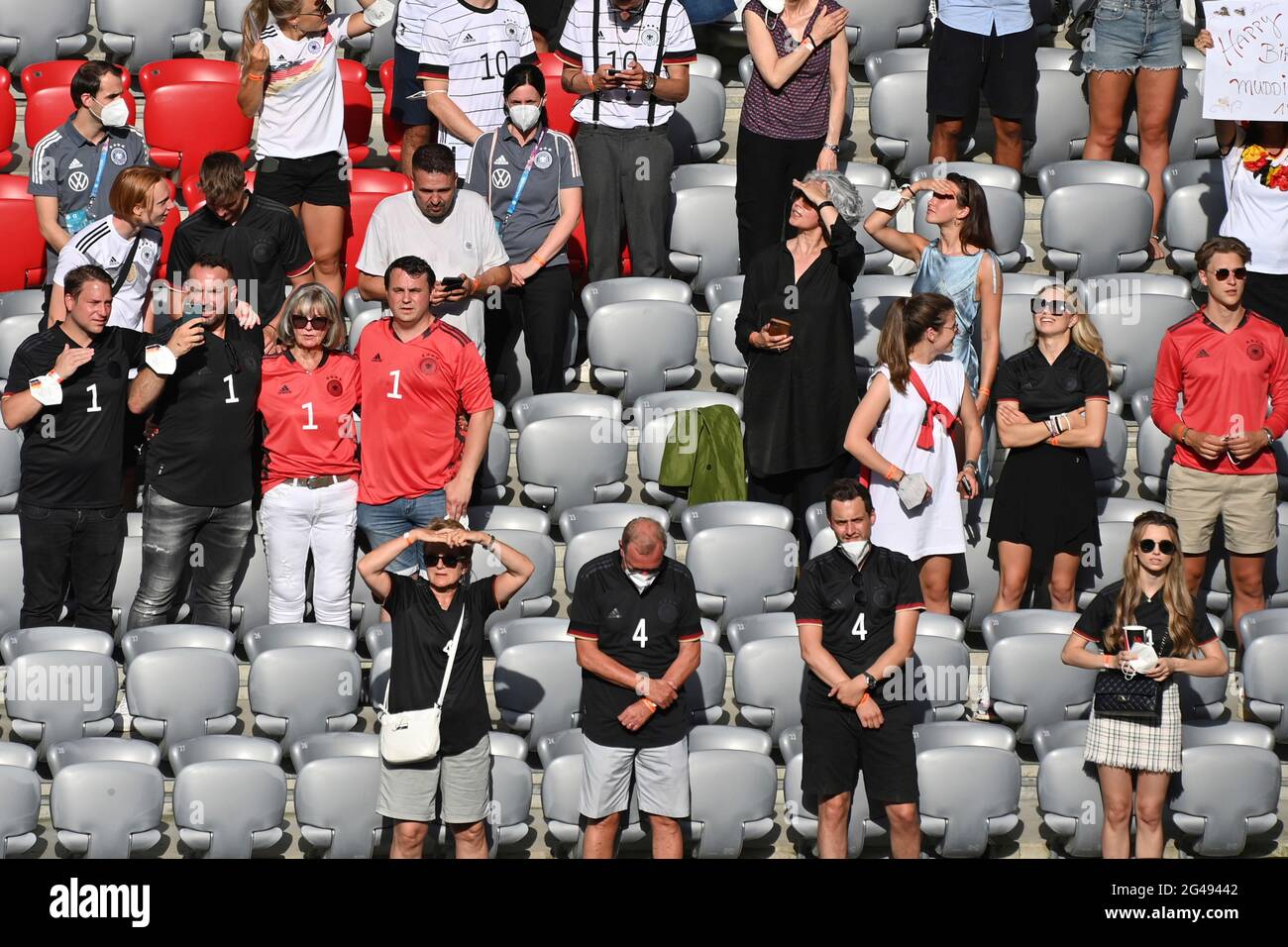 Marita NEUER (3rd from left) mother of goalwart Manuel NEUER (GER ...
