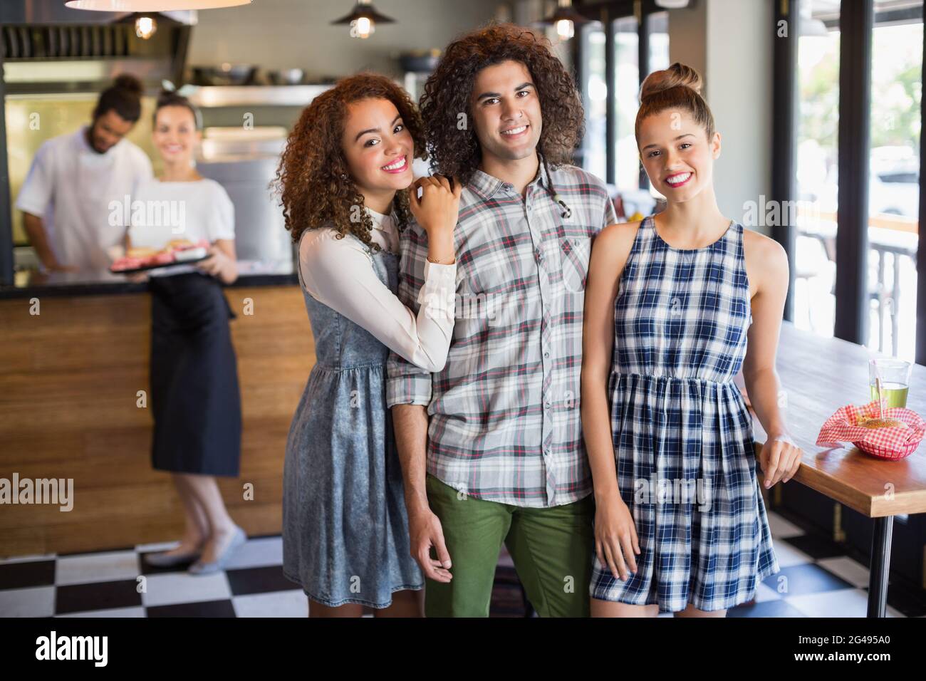 Caucasian waitress burger hi-res stock photography and images - Alamy