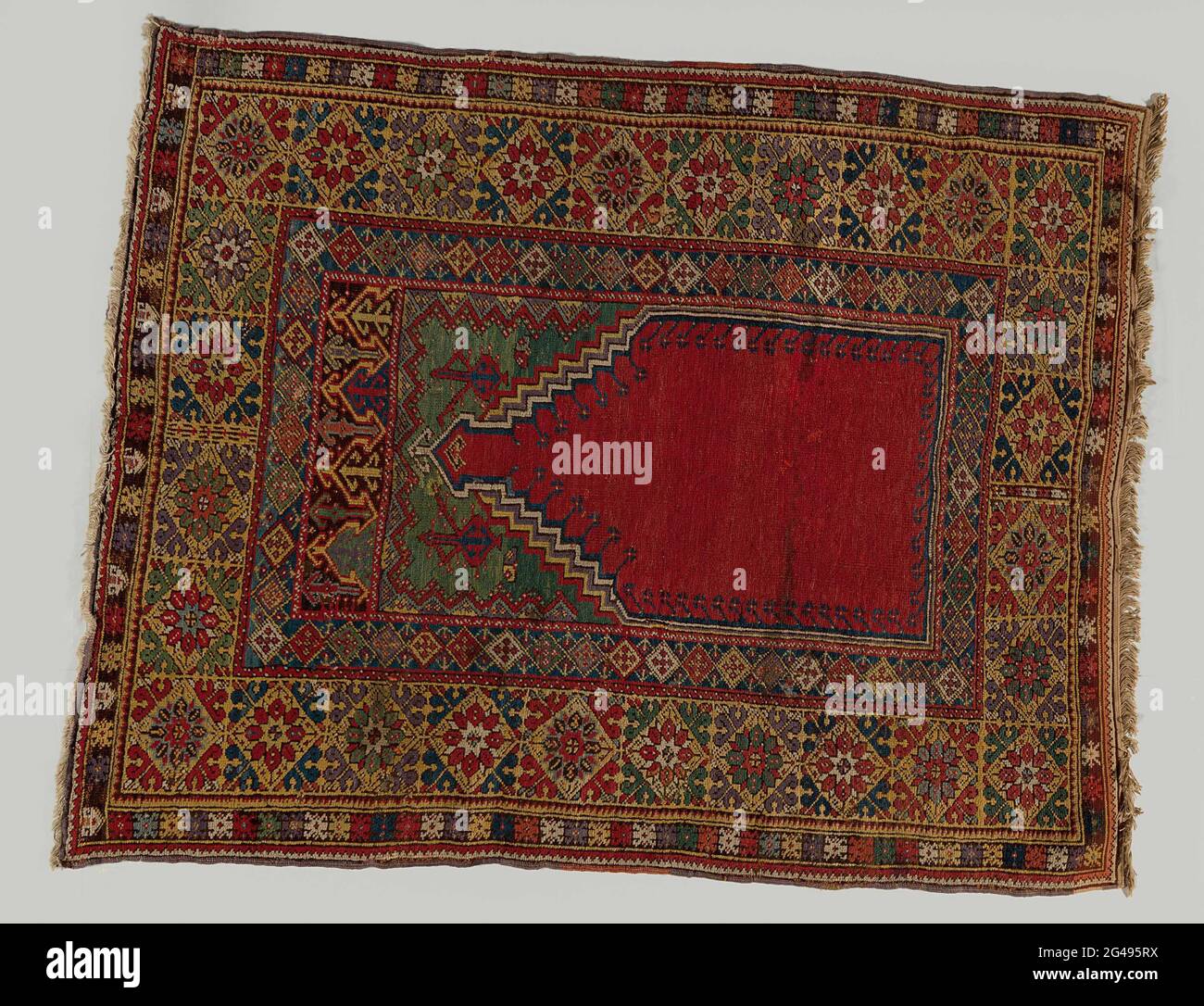 Prayer cloth with top panel, mud jur. Prayer cloth with top panel, mud ...