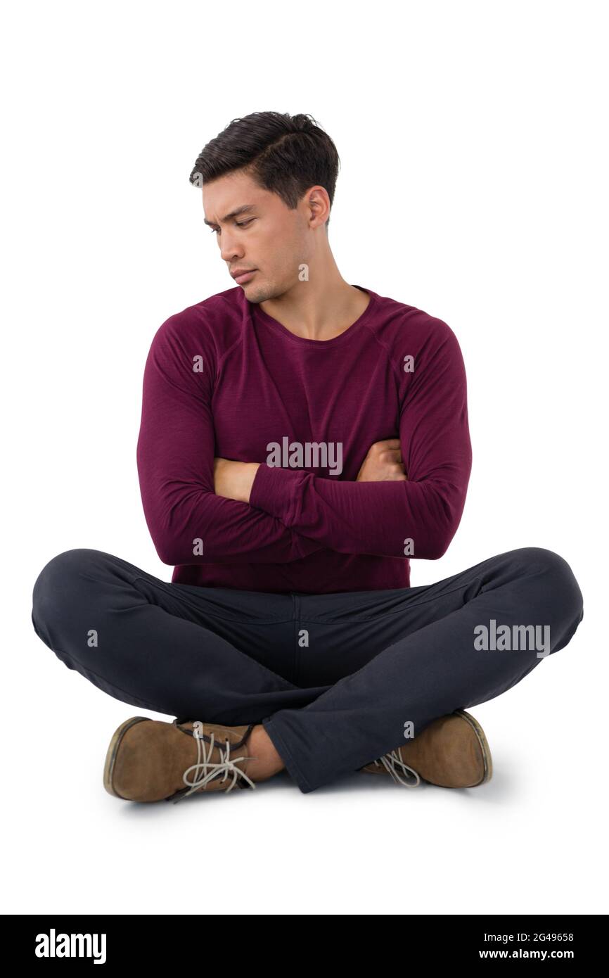 Crossed legged Cut Out Stock Images & Pictures - Alamy