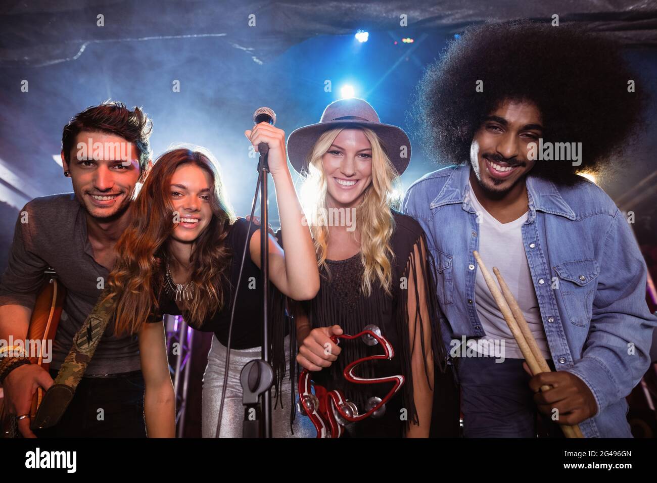 Portrait of performers at nightclub Stock Photo - Alamy