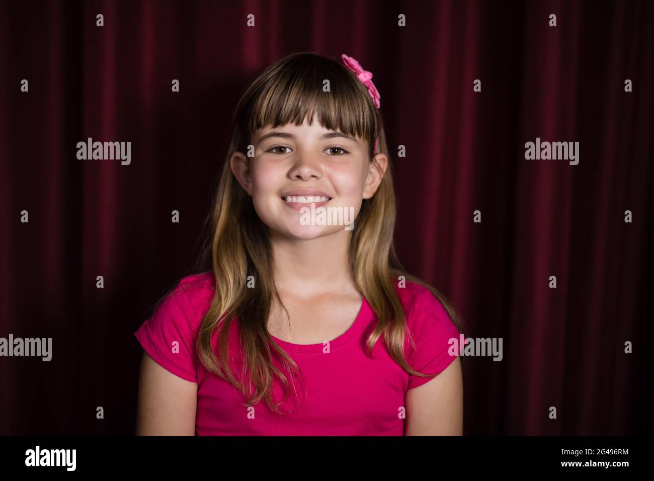 Actress standing on the stage Stock Photo - Alamy