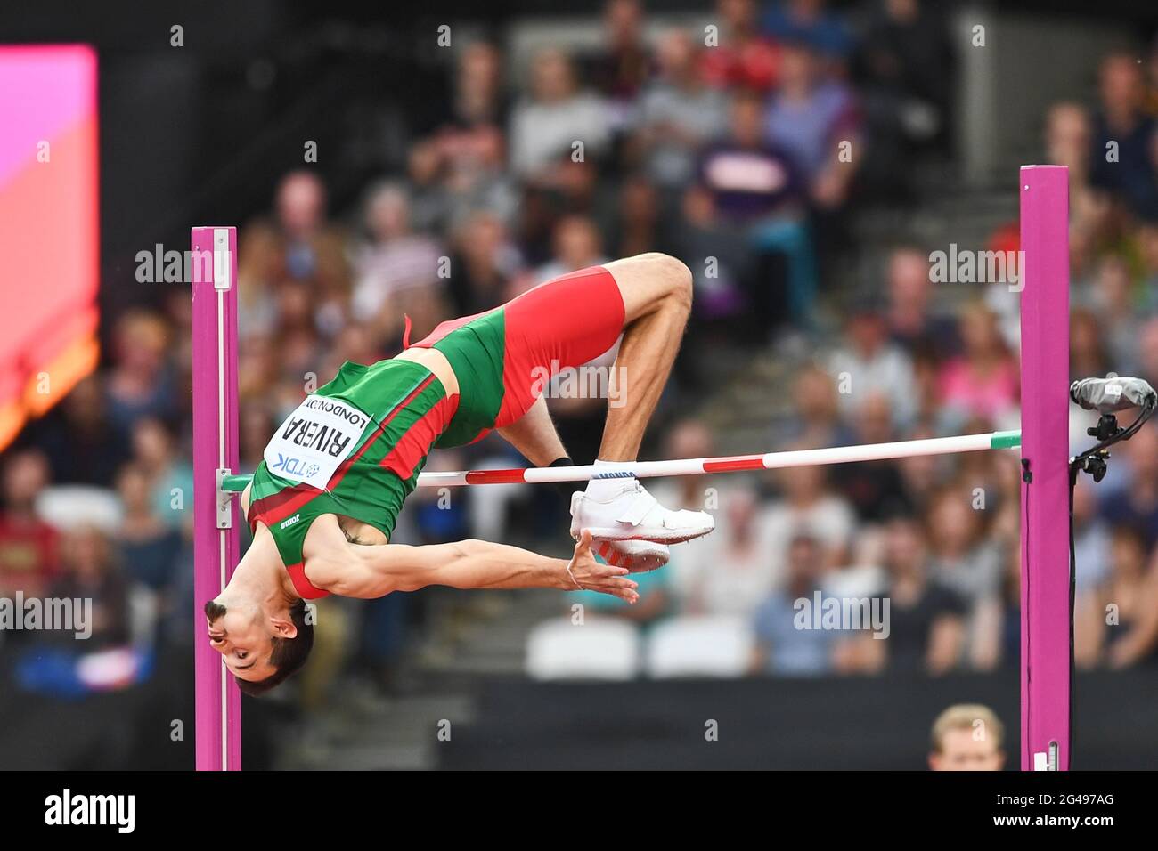 Edgar Rivera (Mexico). High Jump Final. IAAF World Championships London ...