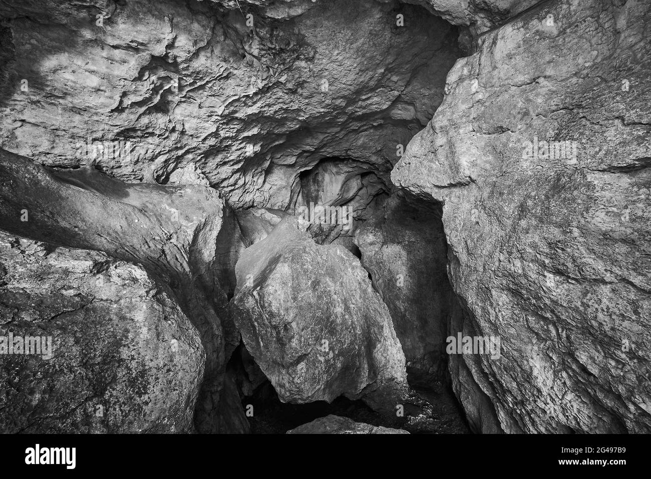 The beautiful background of the rocks in grayscale Stock Photo - Alamy