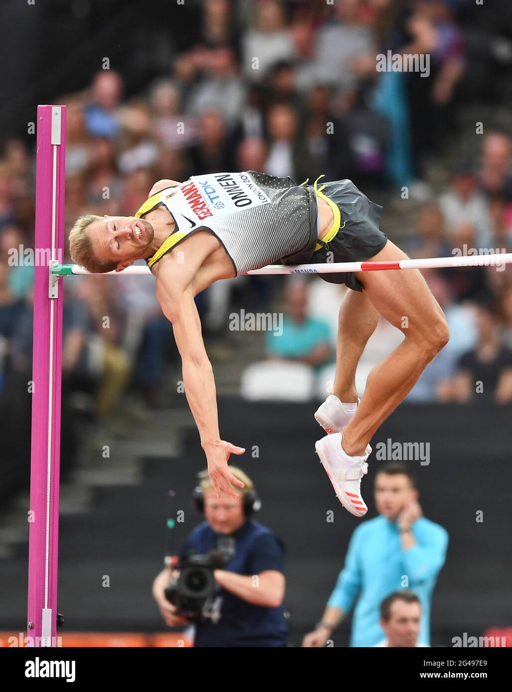 Eike Onnen (Germany). High Jump Final. IAAF World Championships London ...