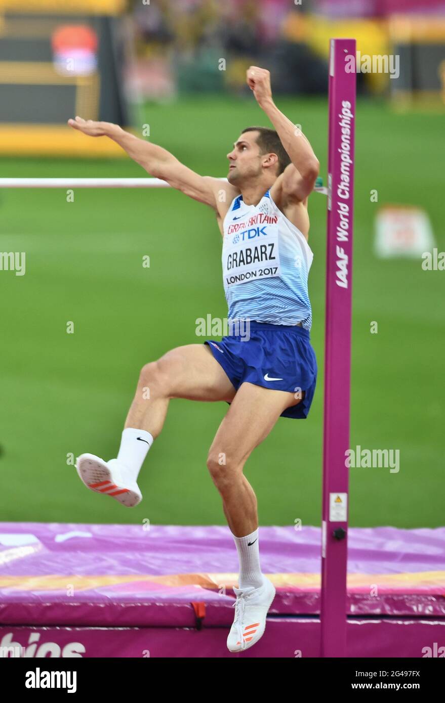 Robbie Grabarz (Great Britain). High Jump Final. IAAF World ...