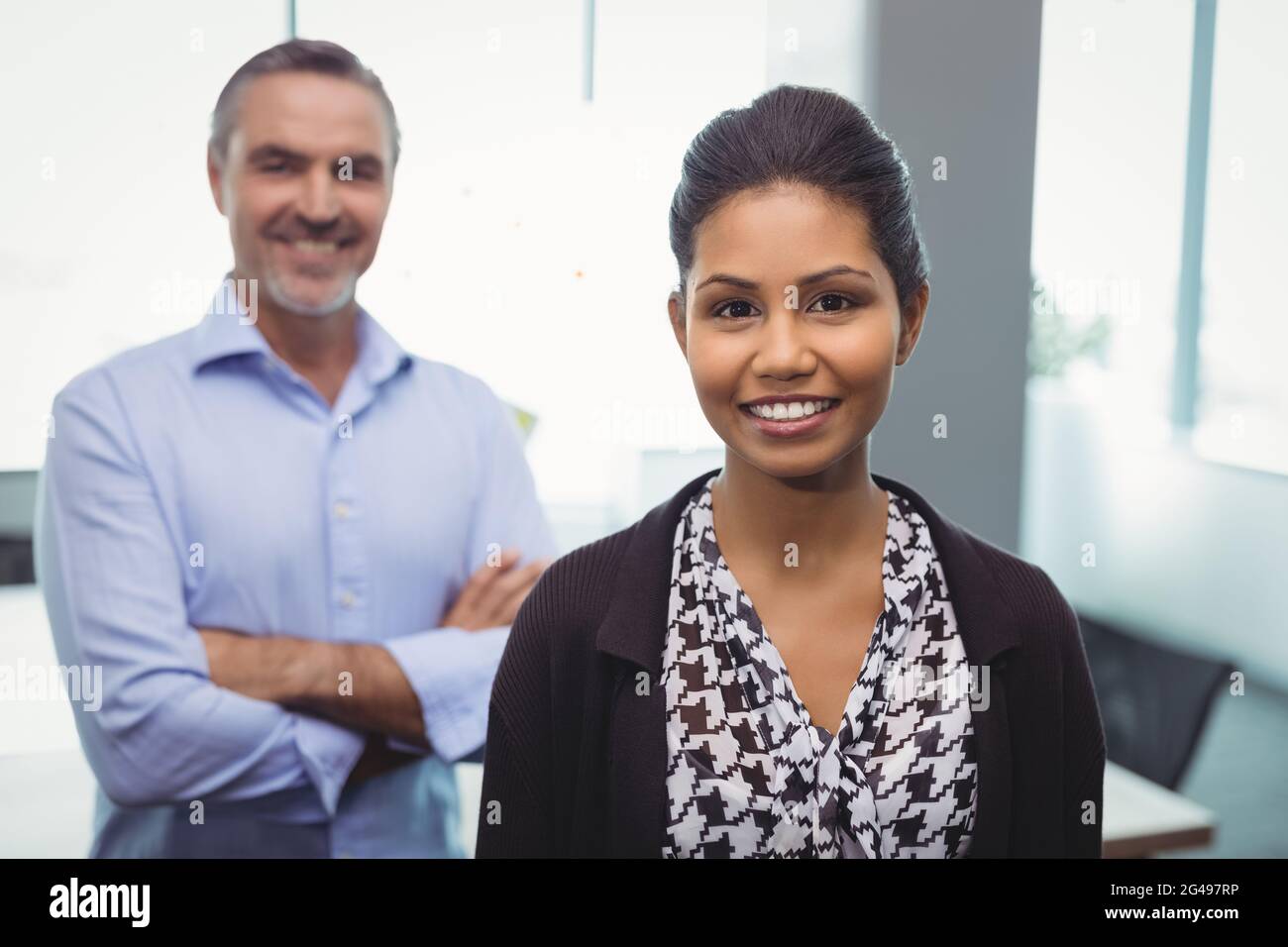 Portrait of executives standing together Stock Photo - Alamy