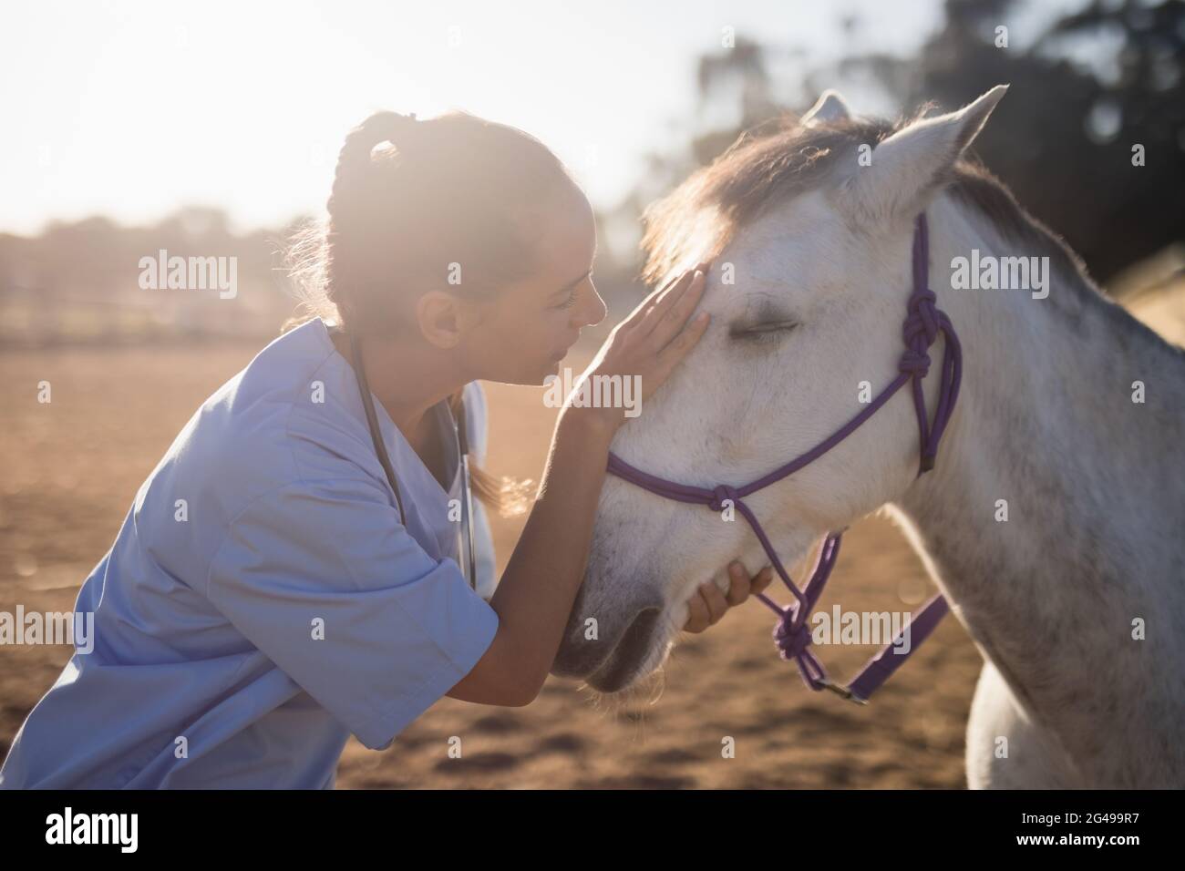 Side view female vet hi-res stock photography and images - Alamy