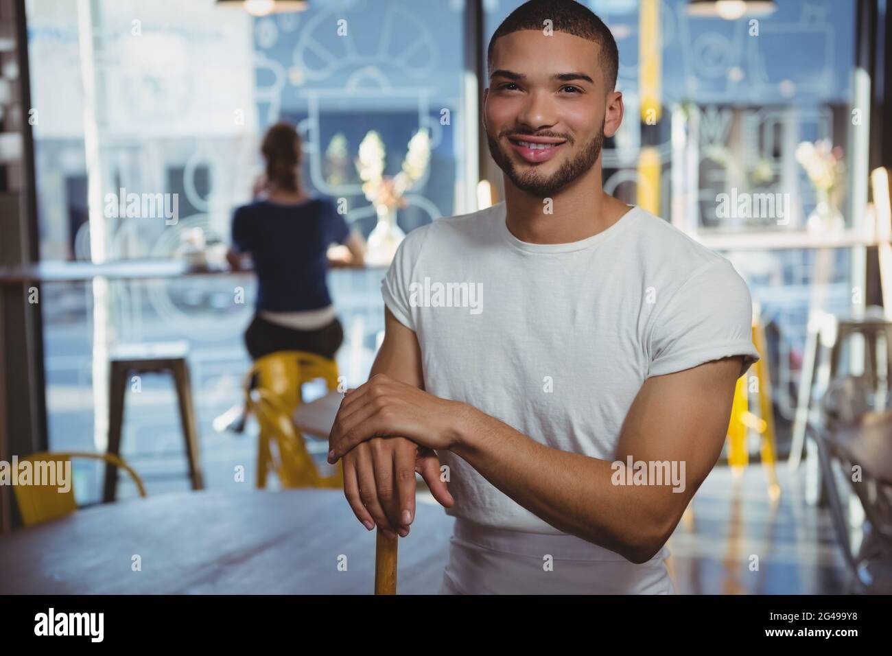 Customer stool hi-res stock photography and images - Alamy