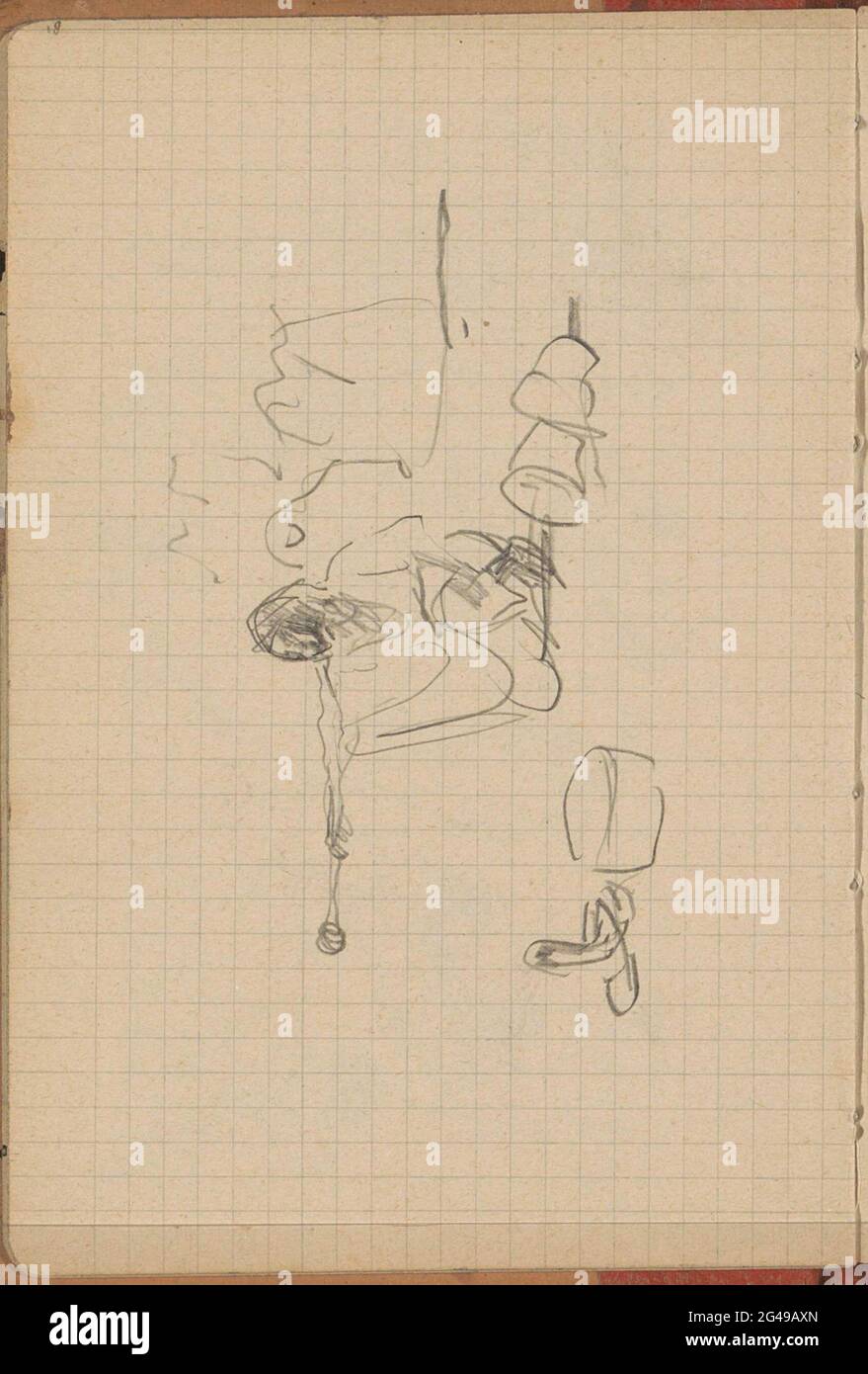 Snake charmer. Page 18 From a sketchbook with 67 sheets Stock Photo - Alamy