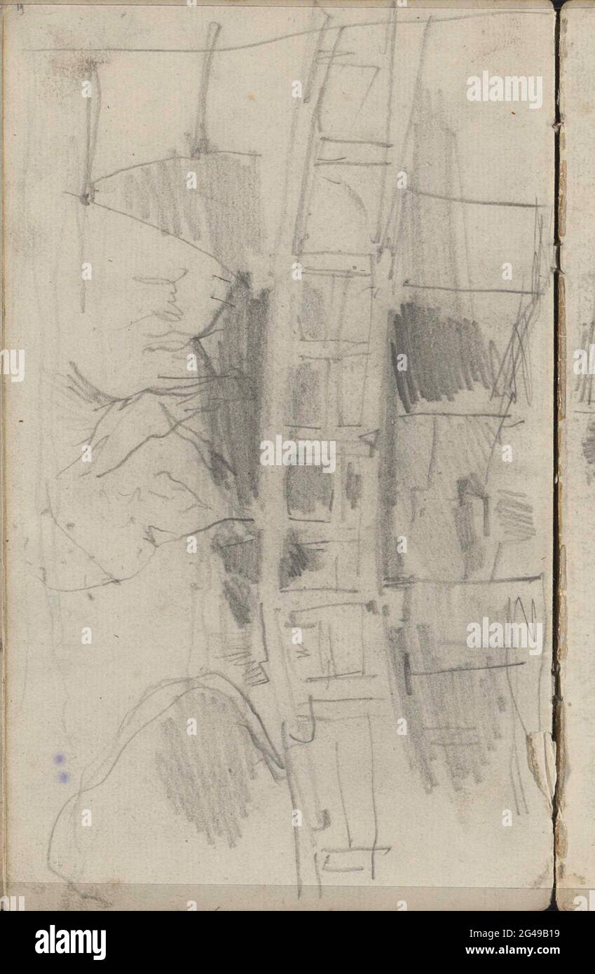 View of a bridge. Page 19 From a sketchbook with 27 sheets Stock Photo ...