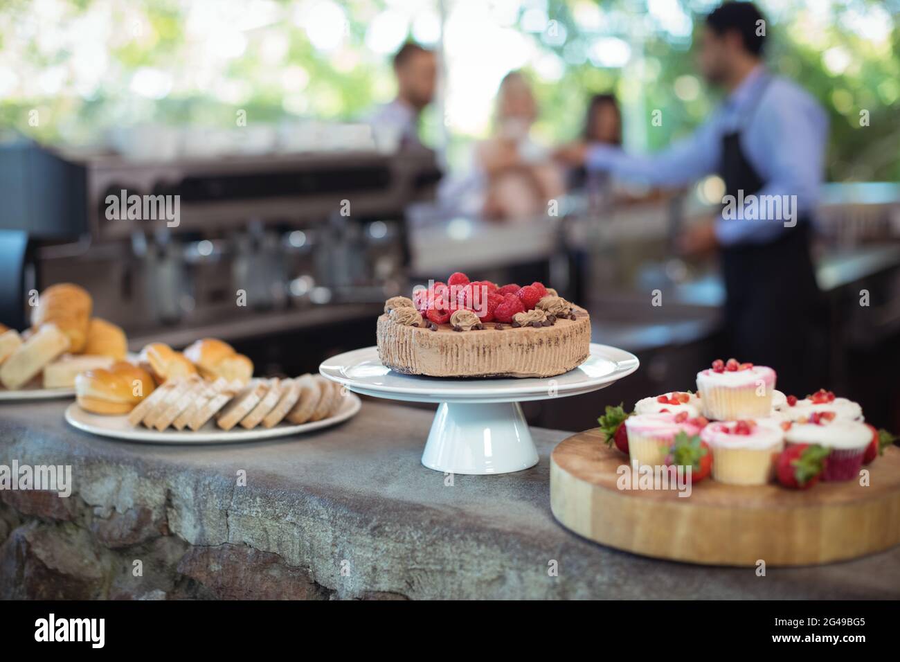 Cafe desserts counter hi-res stock photography and images - Alamy