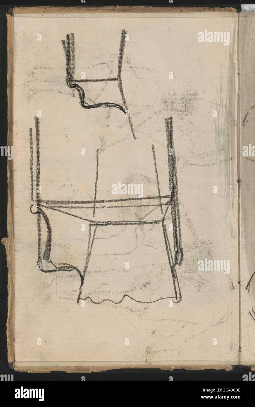 Chair. Leaf 1 Verso from a sketchbook with 38 sheets Stock Photo - Alamy