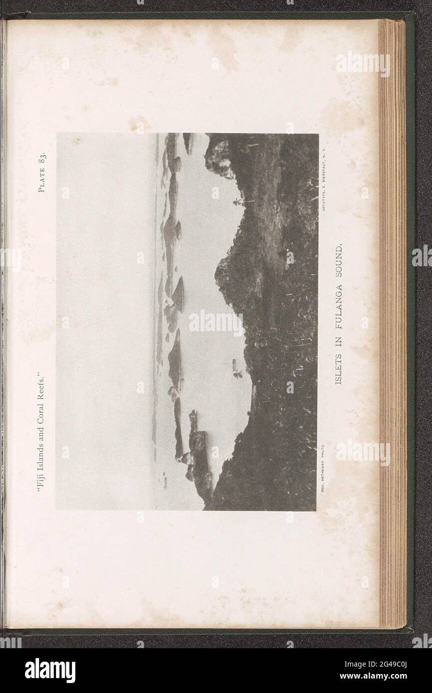 Face on islands in a cove of Fulaga; Islets in Fulanga Sound Stock ...