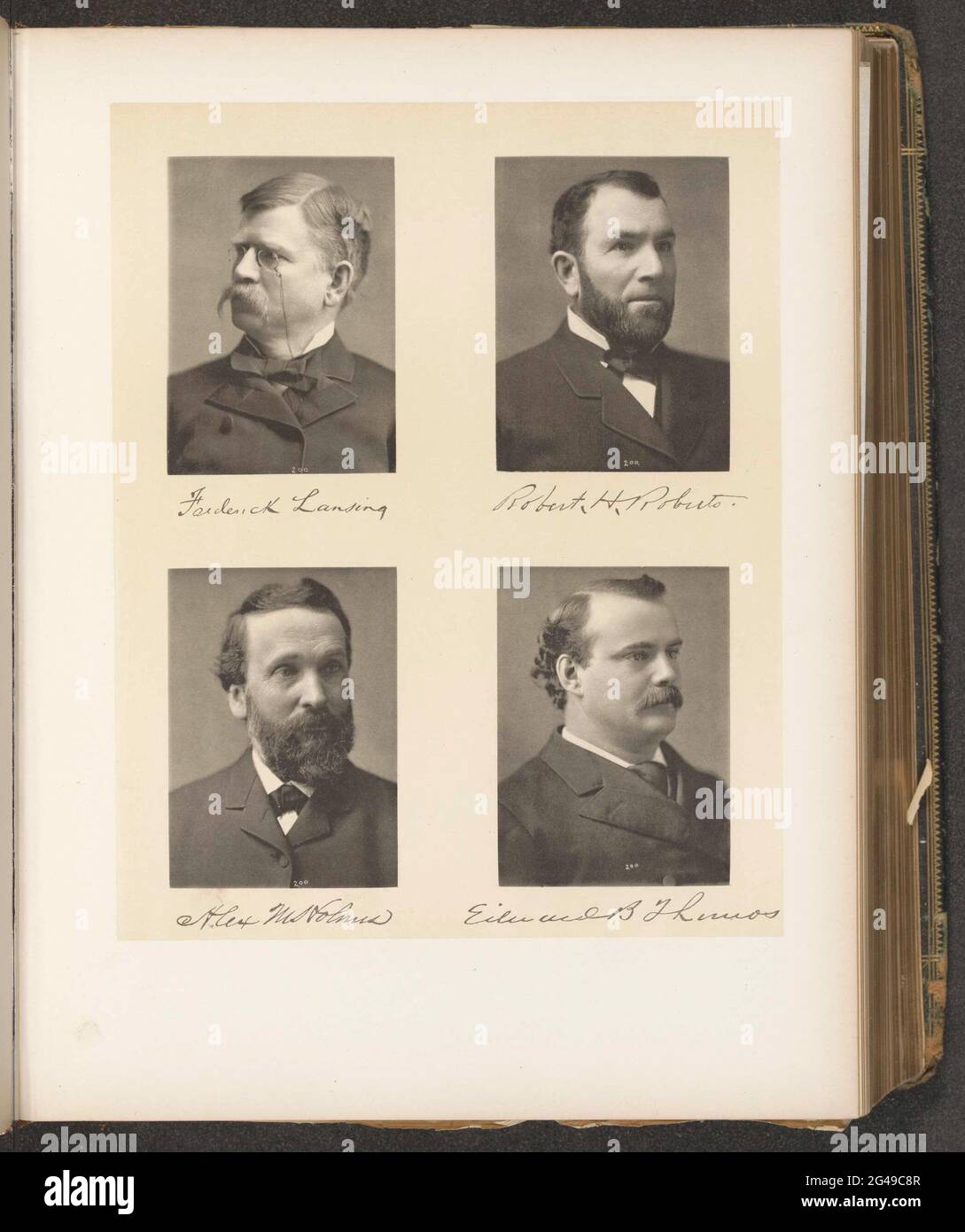Portraits of four Senate members of the state of New York. Above left ...