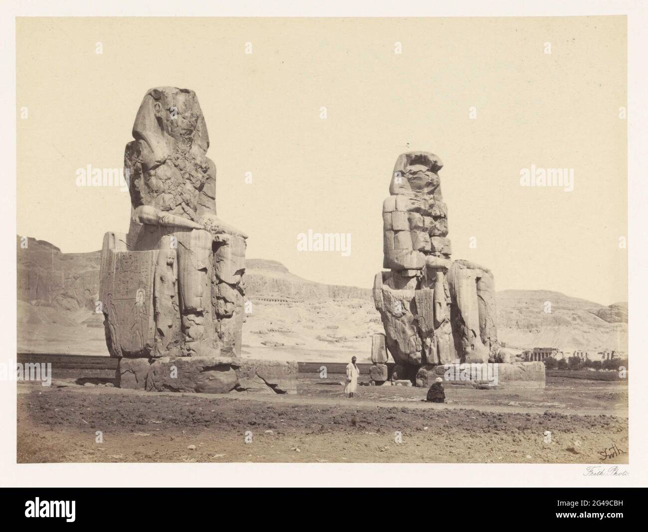 The Statues of Memnon. First View Stock Photo - Alamy