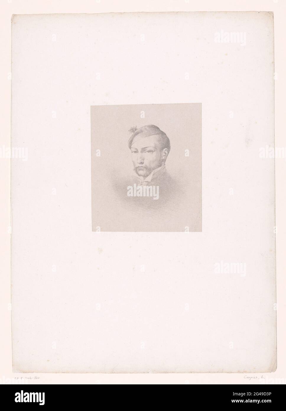 Theodore Géricault. Portrait of the artist Theodore Géricault, with ...