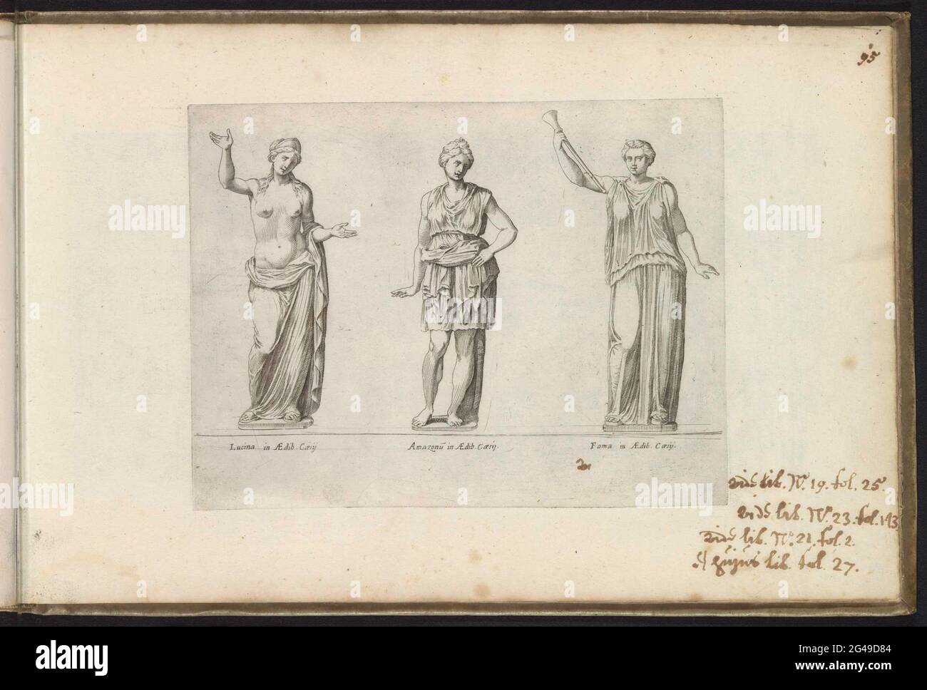 Sculptures from Lucina, an Amazon and fame; Sculptures from ancient ...