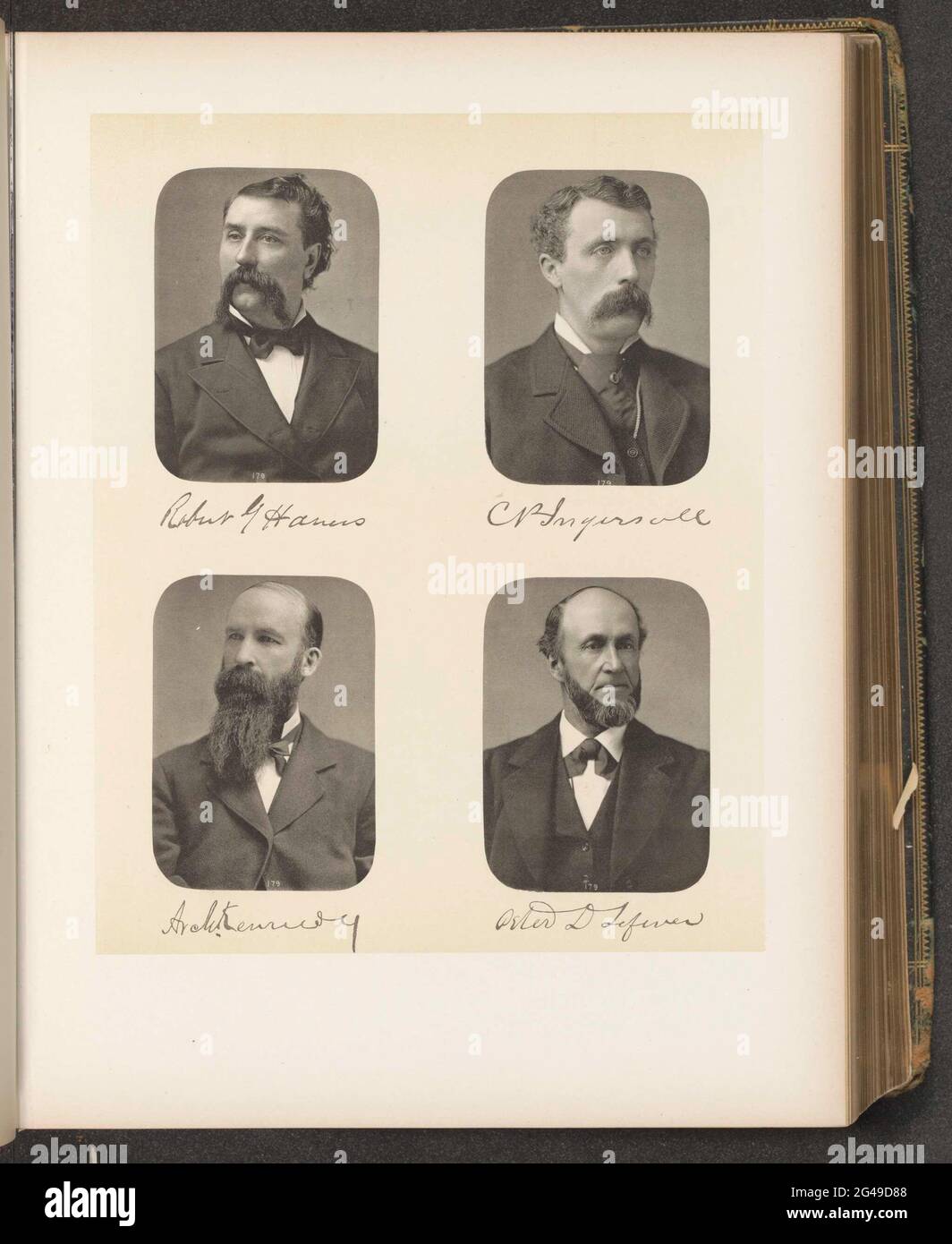 Portraits of four members of the Lower House of the State New York. Top ...