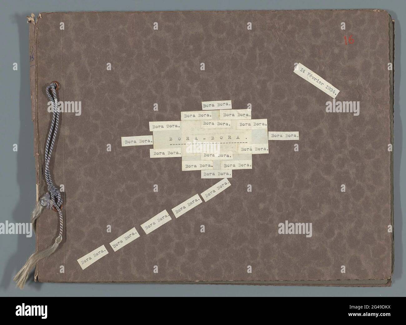 Album Bora Bora with 38 original photos and clippings, among others ...