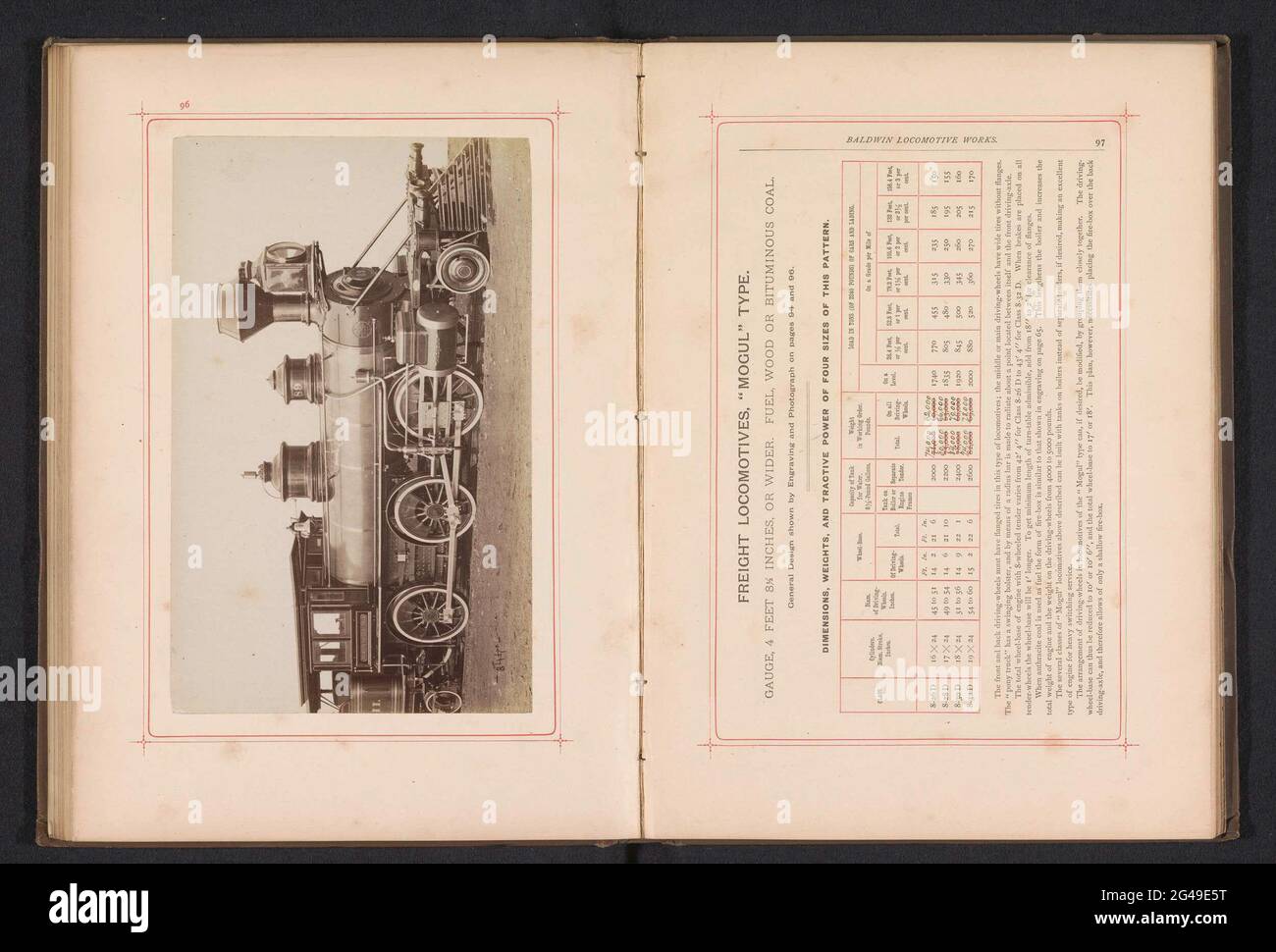 American steam locomotive for freight transport Stock Photo - Alamy