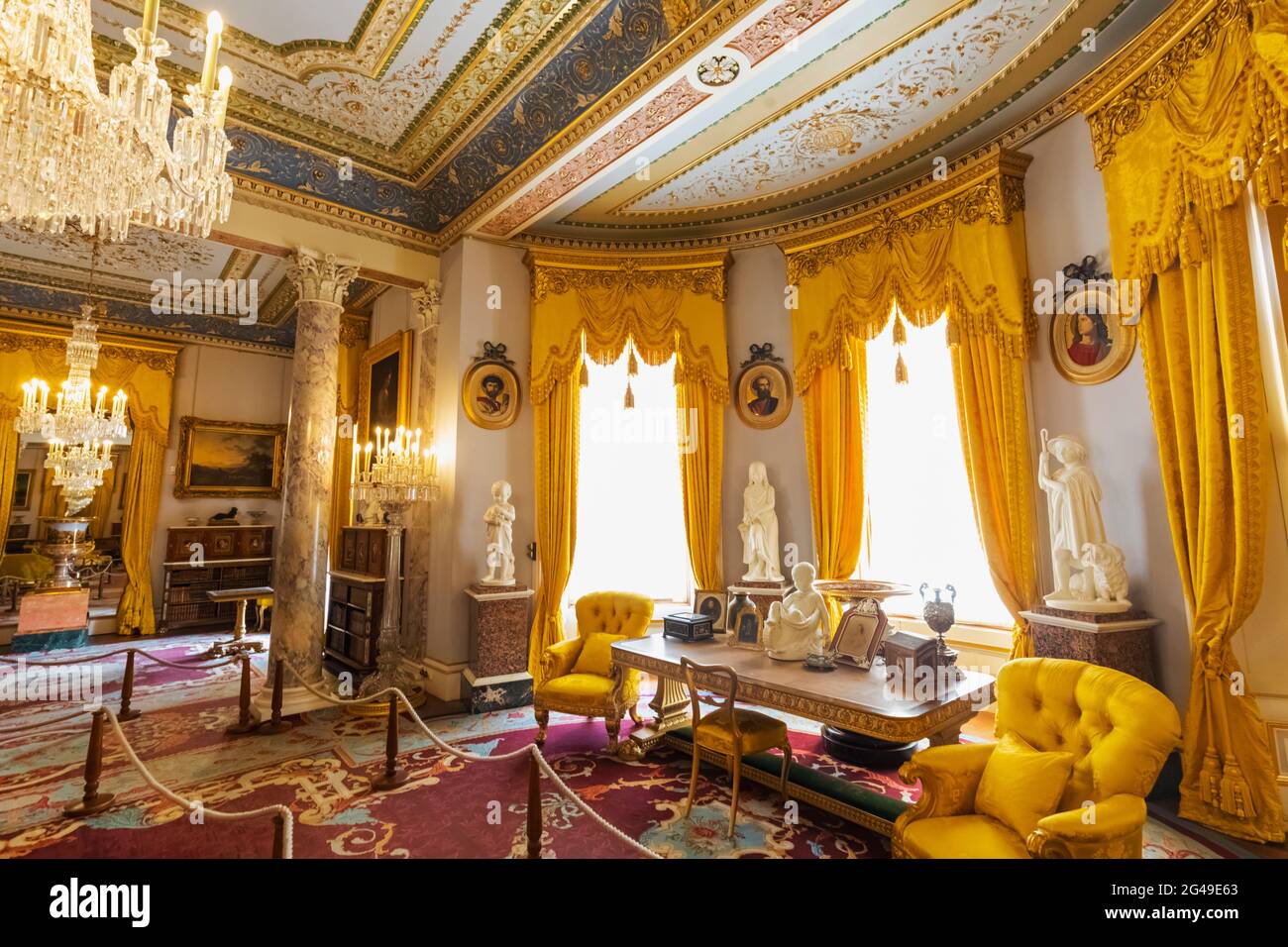 England, Isle of Wight, East Cowes, Osborne House, The Palatial Former ...