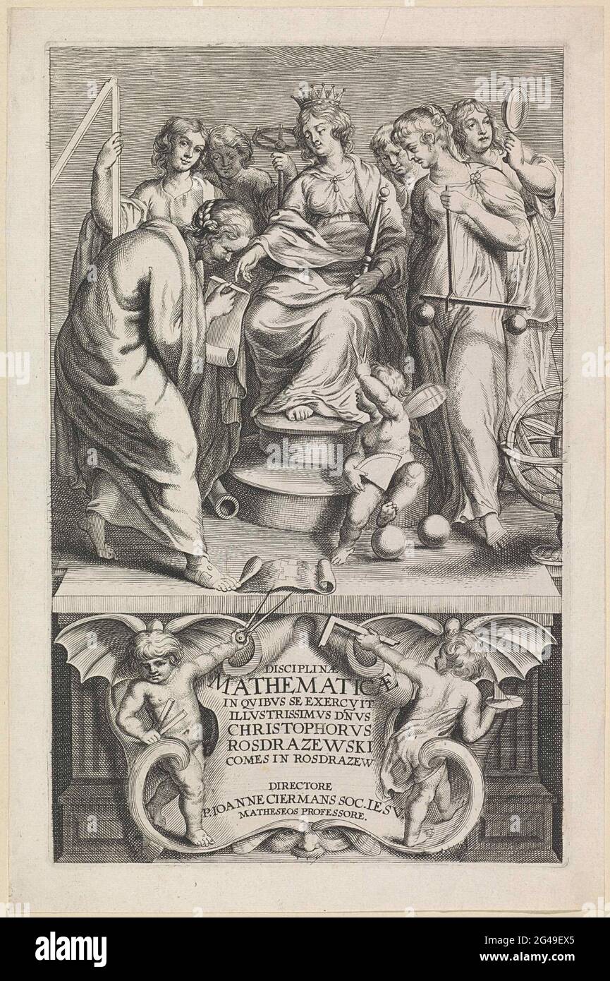 Personification of mathematics; Title page for: Christophorus ...