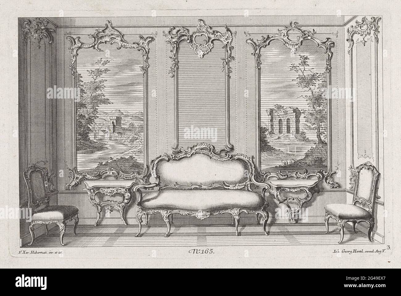 Rococo painting panels hi-res stock photography and images - Alamy