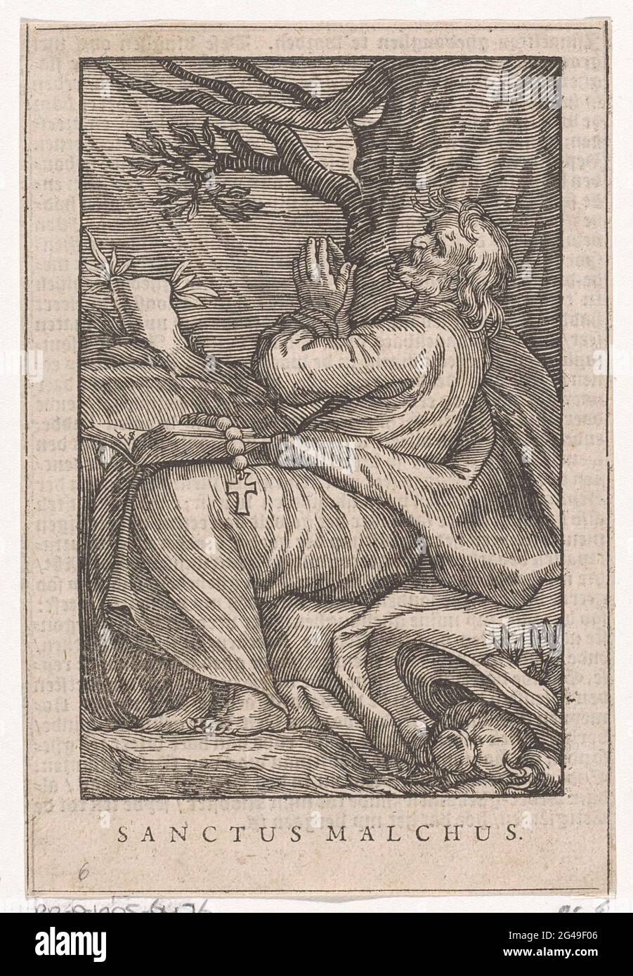 St. ear of Chaléis as a hermit ; Spirit was Stock Photo - Alamy