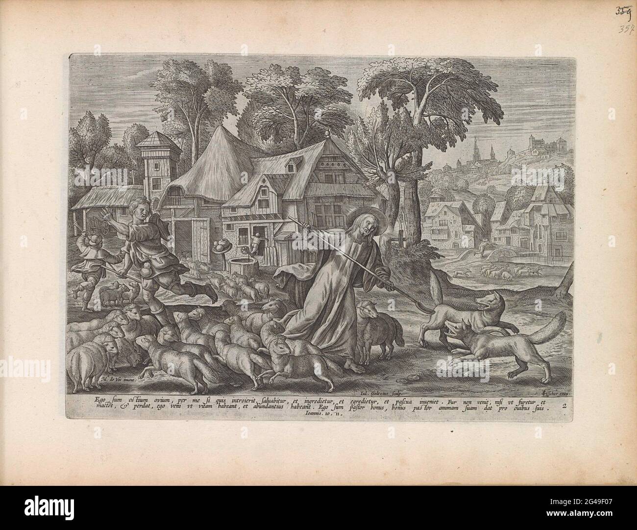 Christ as the good shepherd; Parable of the good shepherd; Theatrum ...