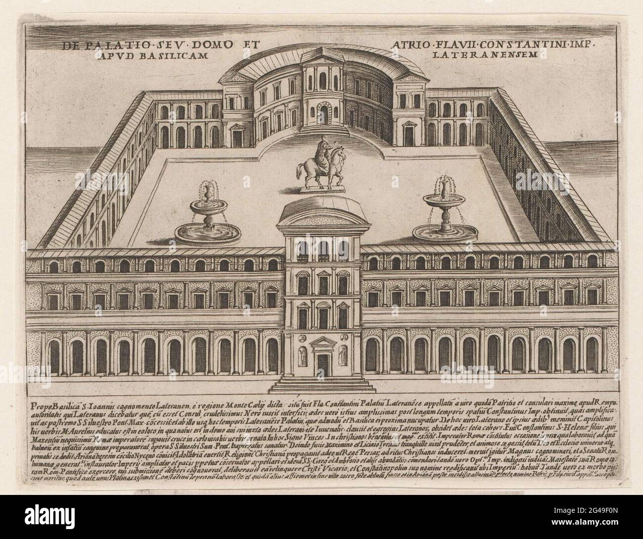 Palace of Emperor Constantine in Rome; The Palatio SEV Domo et Atrio ...