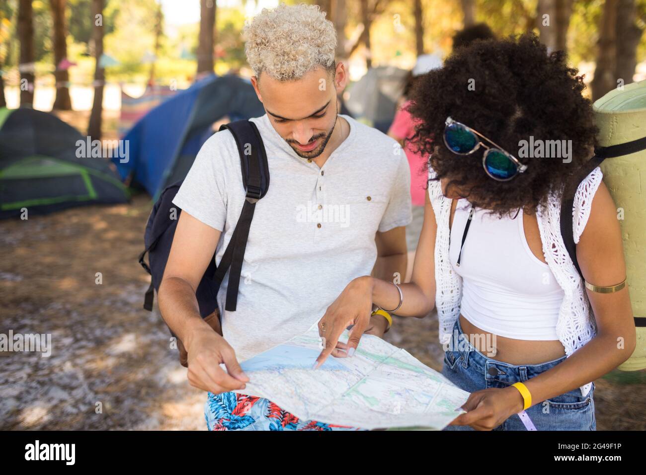 Campsite map hi-res stock photography and images - Alamy