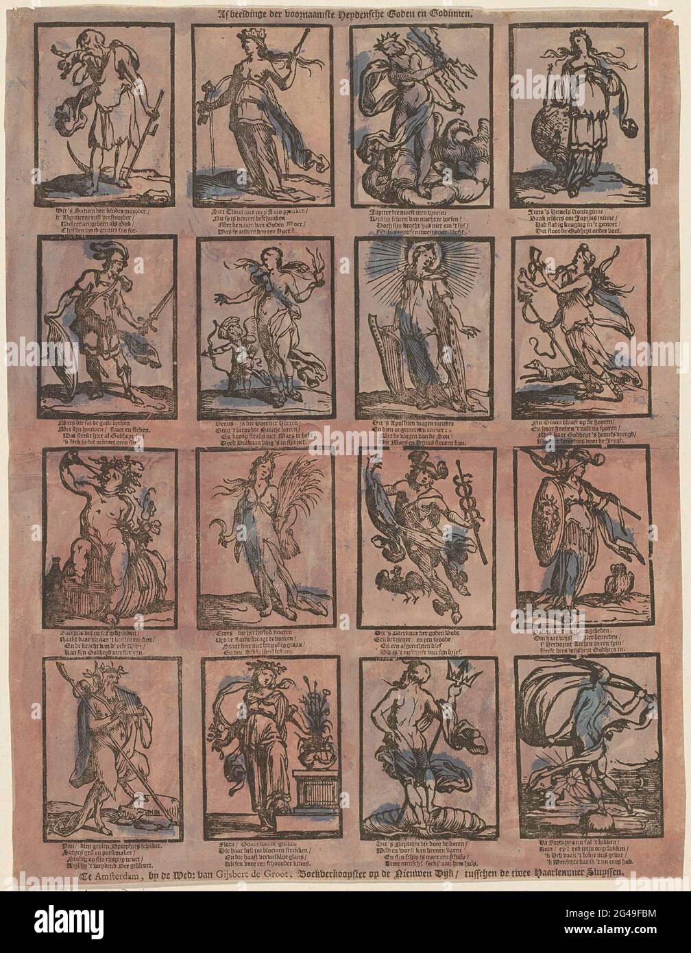 Image of the main Heydensche goden and goddesses. Leaf with 16 ...