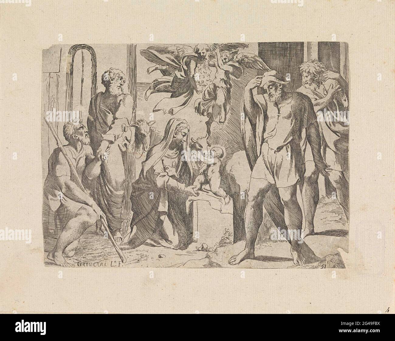 Worship by the shepherds; Biblical scenes; Historia del Testamento ...