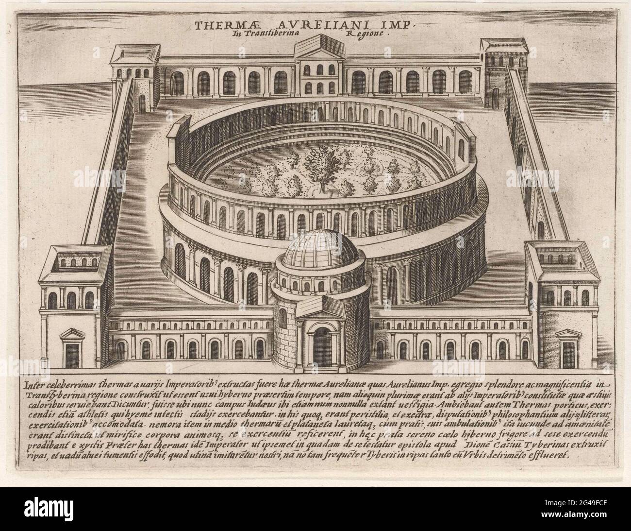 Beads of Aurelianus in Rome; Thermae Aureliani Imp. in Transtiberina ...