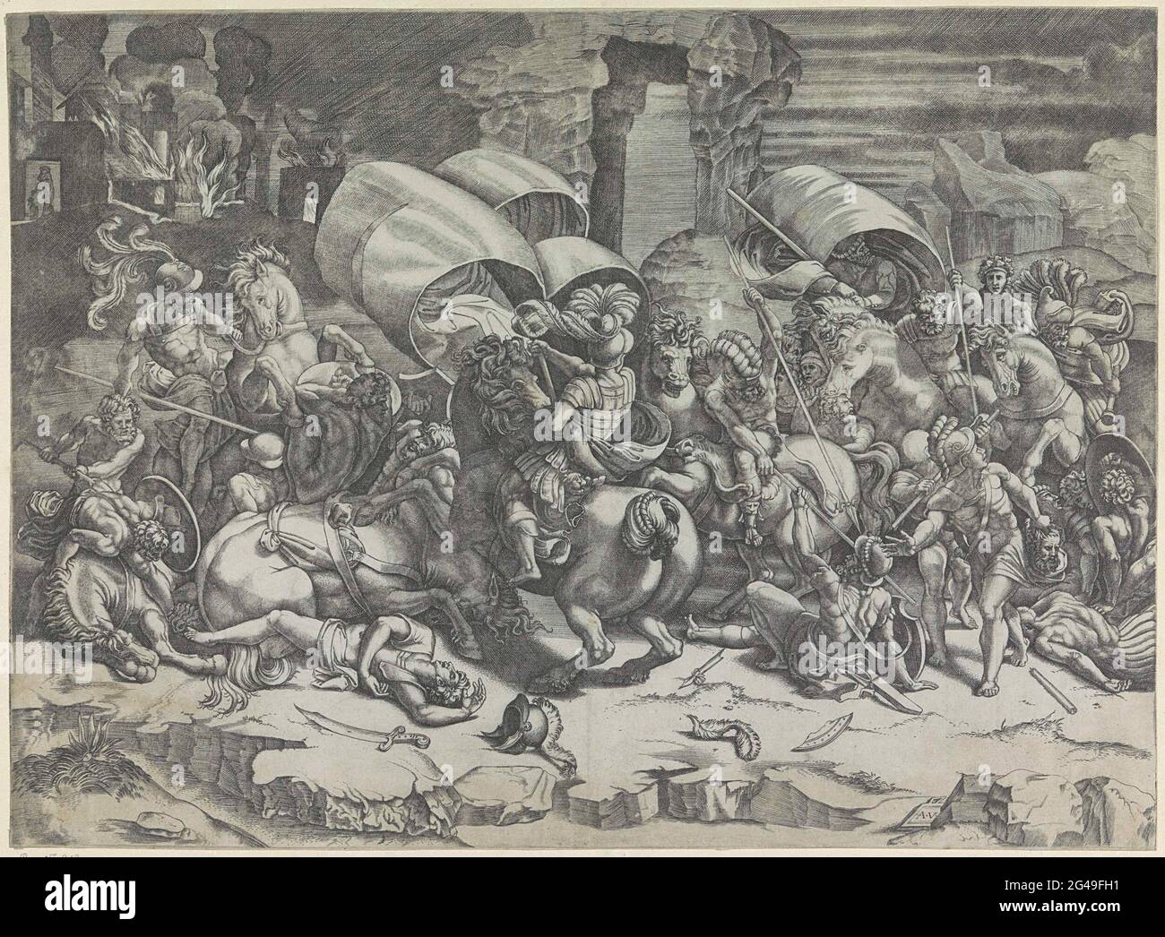 Battle between Romans and Carthagers; Battle with a heart catcher ...
