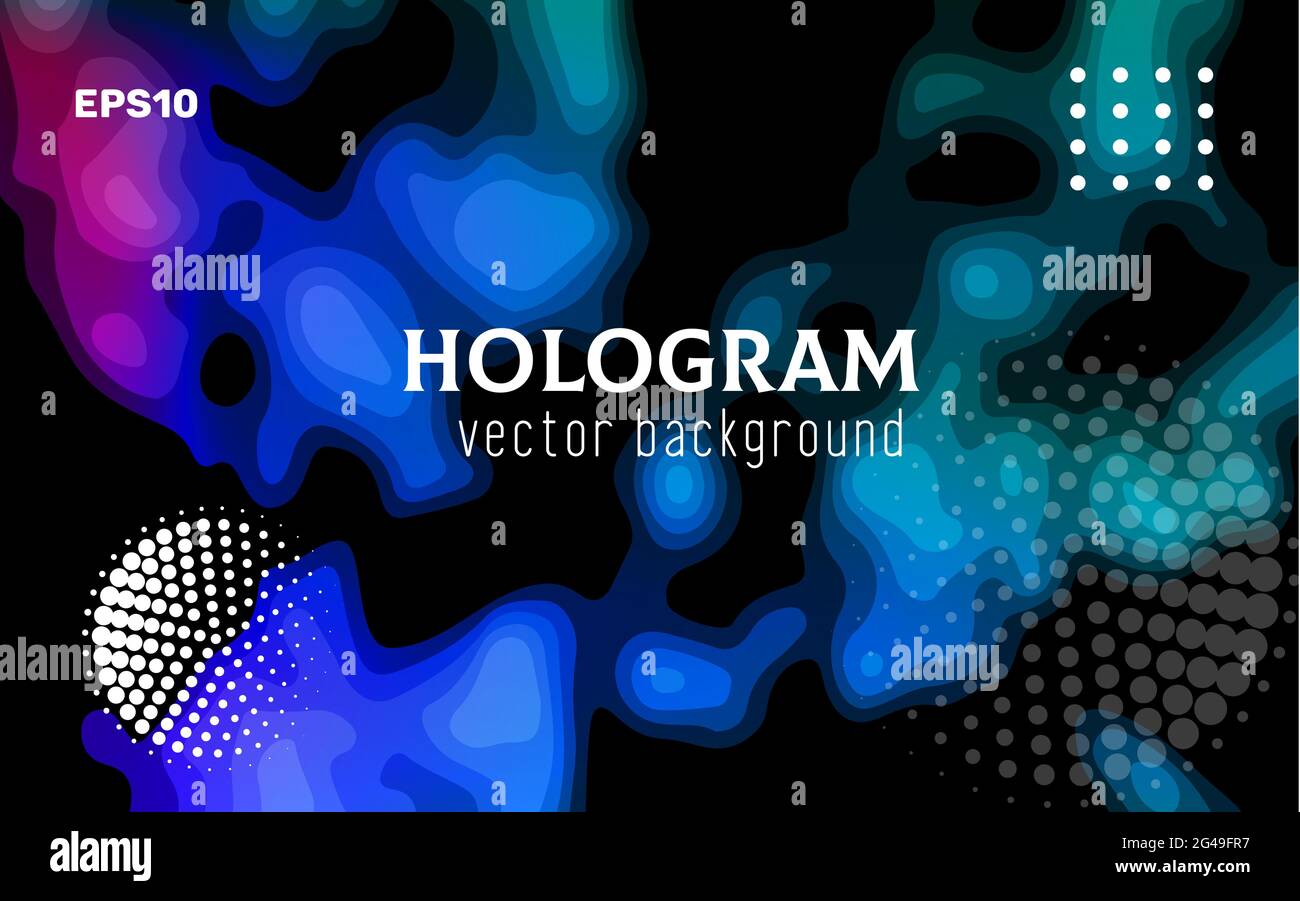 Modern abstract colorful background similar to the image of a thermal ...