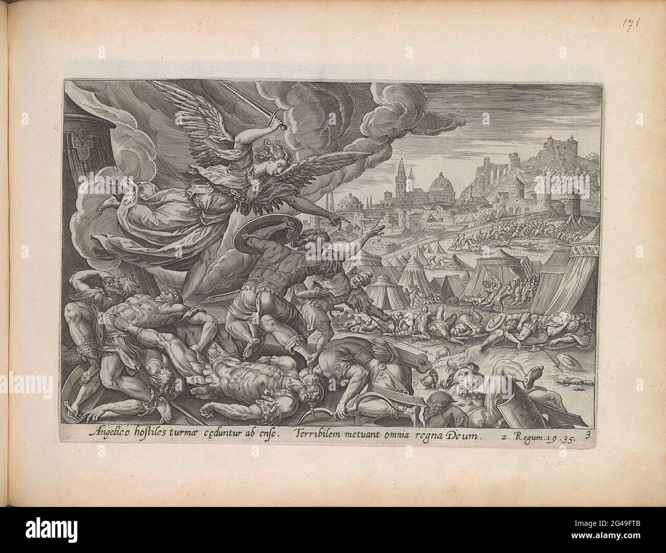 The angel of the Lord kills the Assyrians; History of Hizkia and ...