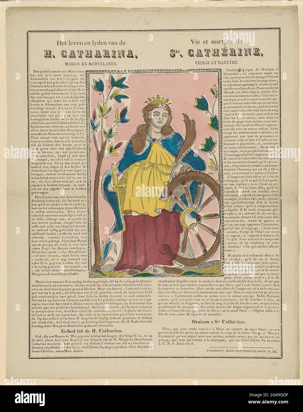 The life and lyden of the / H. Catharina, / Maeg and Martelares / Vie ...