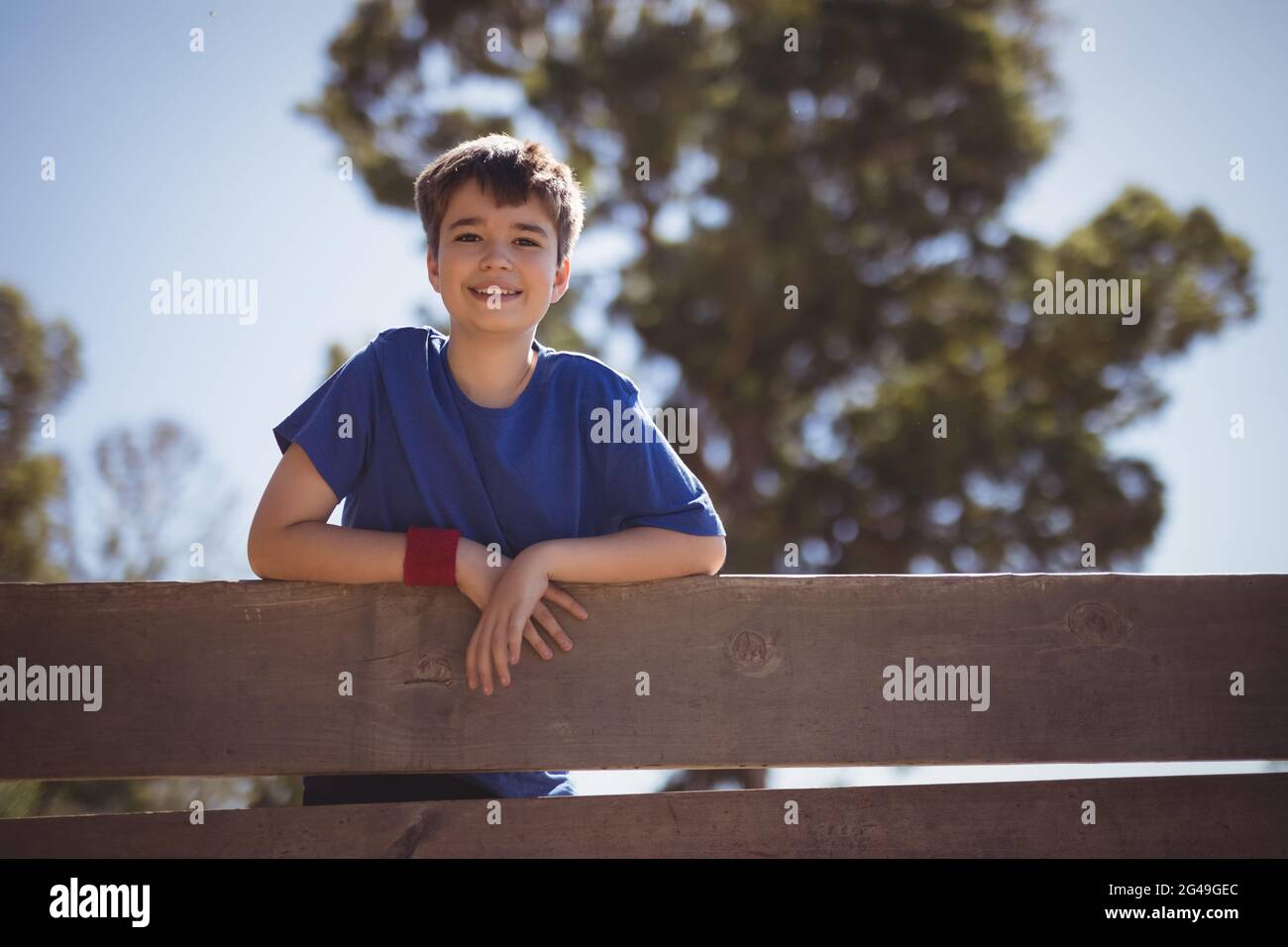 Kids wooden obstacle course hi-res stock photography and images - Alamy