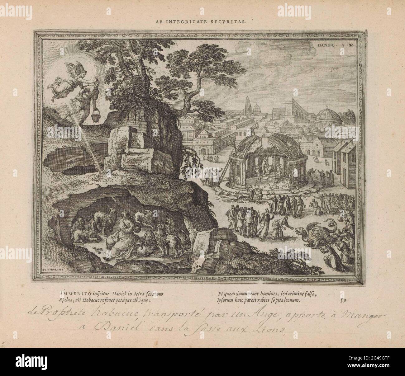 Daniel in the lion's owl / Daniel destroys the temple of Call / Daniel ...