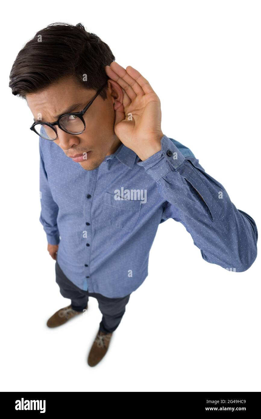 Cupping His Ears High Resolution Stock Photography and Images - Alamy