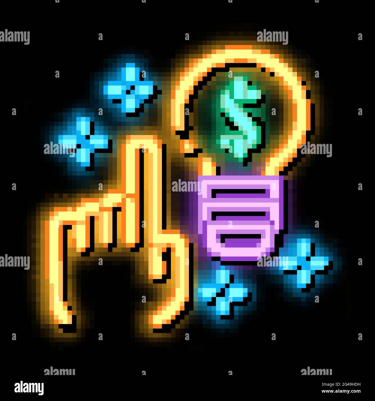 quick wit decision neon glow icon illustration Stock Vector Image & Art ...