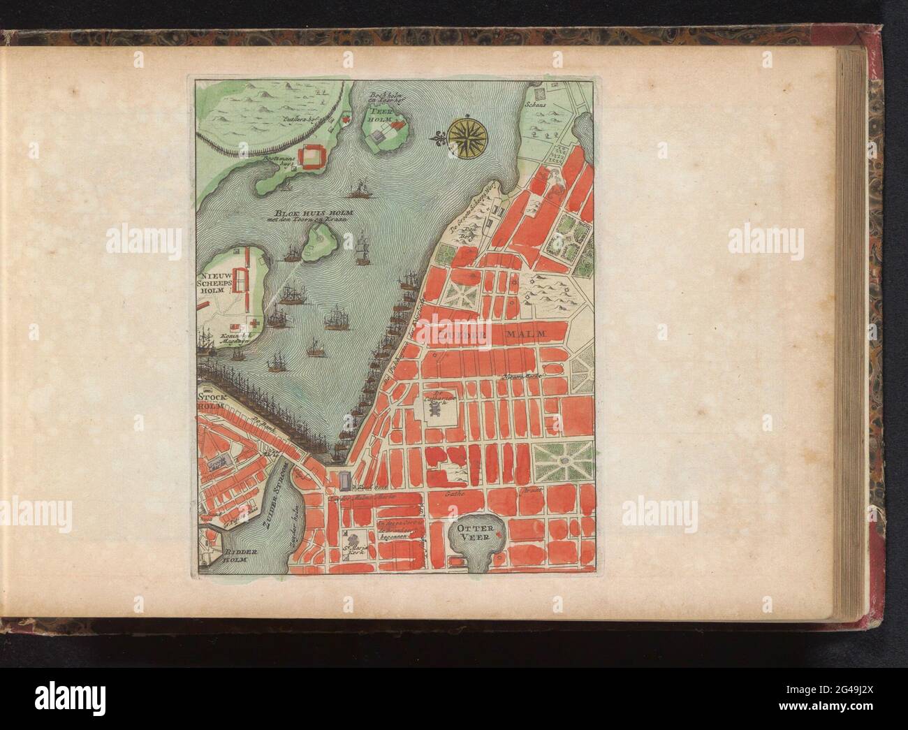 Floor plan of Stockholm. Floor plan of the Swedish capital Stockholm ...