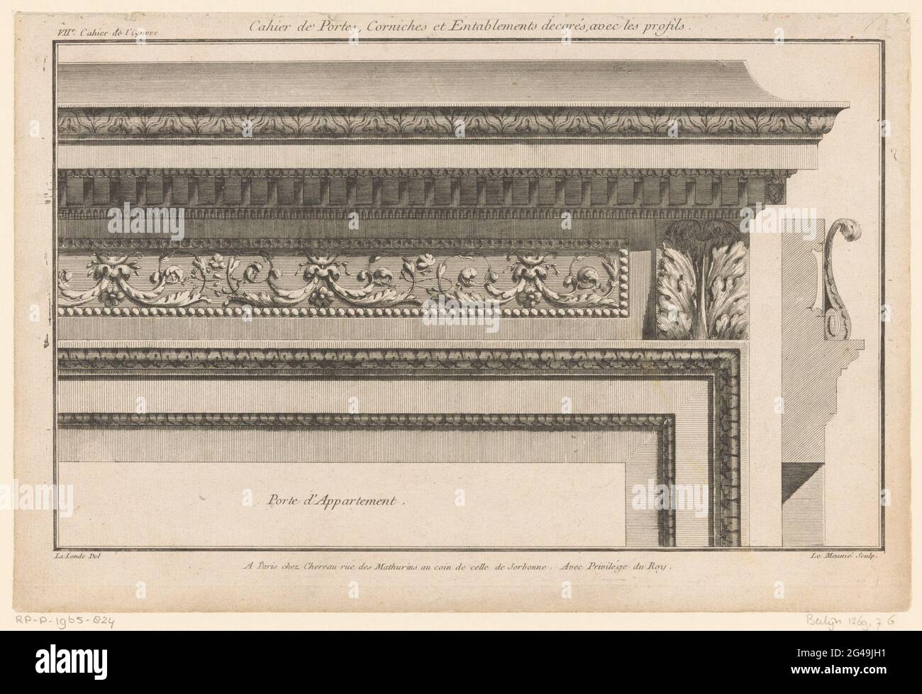 Door frame; Porte d'apartment; VIIe Cahier de l'oeuvre g Cahier de ...