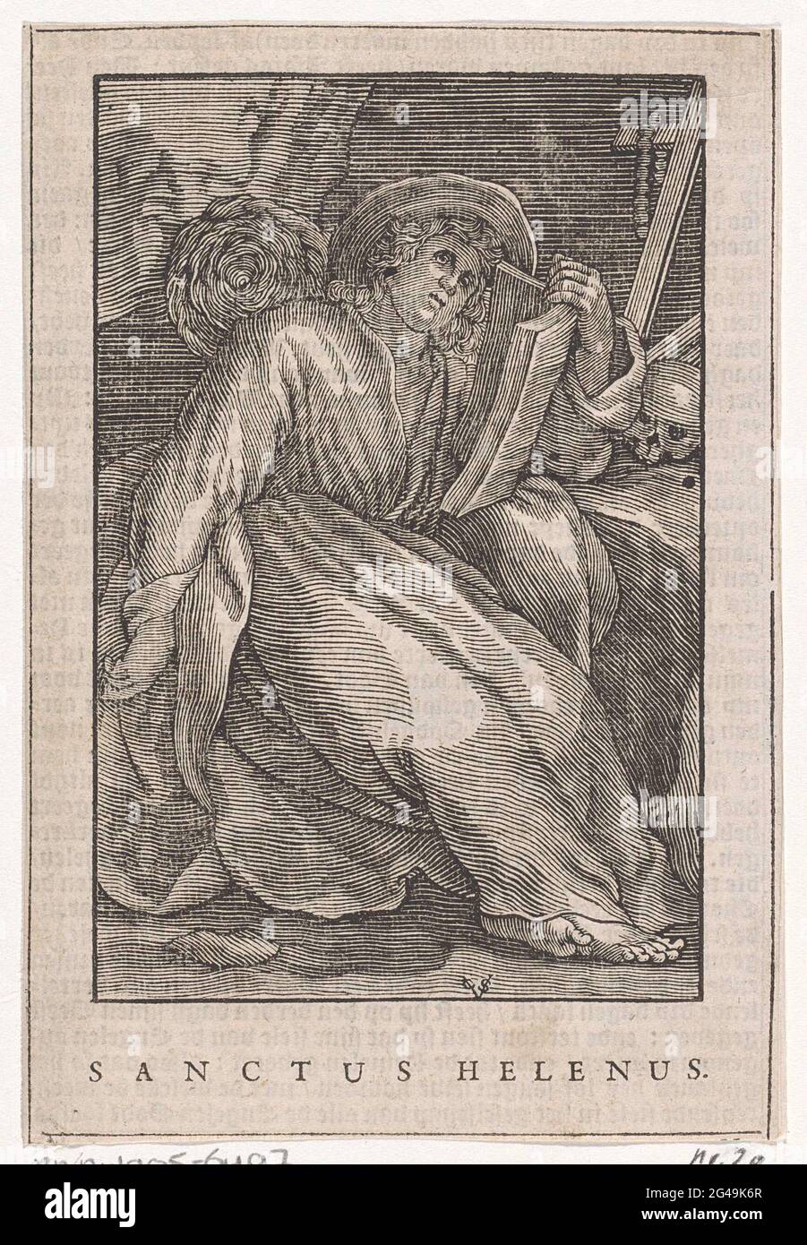 Holy Helenus as a hermit; Sanctus Helenus Stock Photo - Alamy